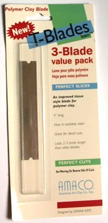 The polymer clay blades, Fimo, Sculpey and Studio Super Slicer