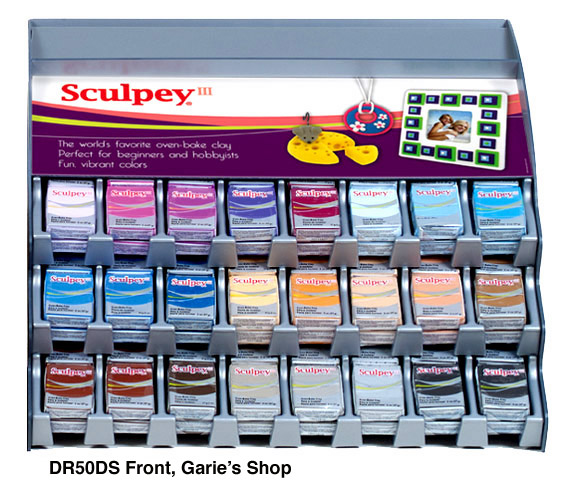 Display for Sculpey III polymer clay